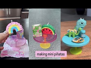 making miniverse birthday series piñatas