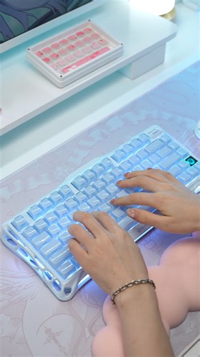 Ice-cold looks. Hot performance. ❄️⌨️ Meet the GravaStar Mercury K1 75% Wireless Mechanical Gaming Keyboard – Special Edition Ice Blue. A clean, futuristic design paired with smooth mechanical switches and wireless freedom—perfect for gaming or work setups that want to stand out. ✨ 75% compact layout ✨ Wireless wired versatility ✨ Special Edition Ice Blue finish Upgrade your desk setup today! 👉 Get yours now before it’s gone! #GravaStar #MercuryK1 #MechanicalKeyboard #WirelessKeyboard #GamingKe