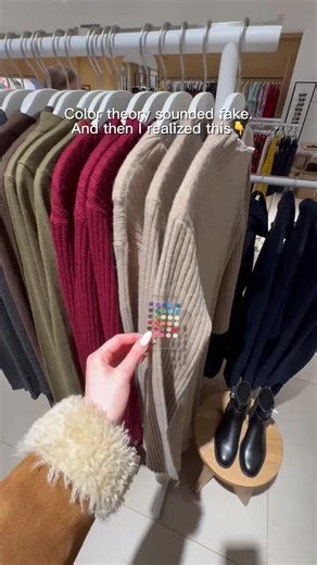 How to Actually Use Color Theory When Shopping 1. Start with your palette Know your color season - it's your shortcut to the shades that make you look alive. 2.Hold it up, don't guess. Always compare the item to your color DNA. ✨Link in bio. Your eyes lie, your swatch doesn't. 3. Look for harmony. If the clothing color blends with your swatch instead of standing out - it's a match. 4. Squint test. When you squint, the right color won't scream at you - it'll melt right in. 5. Compare, don't assum