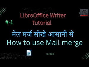 How to use Mail merge in LibreOffice writer |Mail merge सीखे आसानी से GMINDTECH