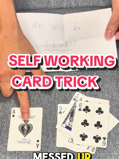 The GREATEST self working card trick! Comment