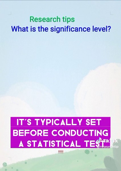 Significance level in research: #researchtips #research #student #foryou #fyp #viral