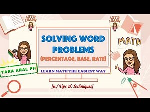 How to solve word problems involving percentage, base, rate?
