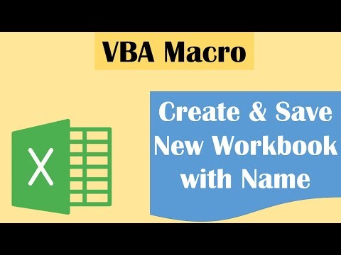 Excel VBA Create New Workbook and Name it (In Hindi)