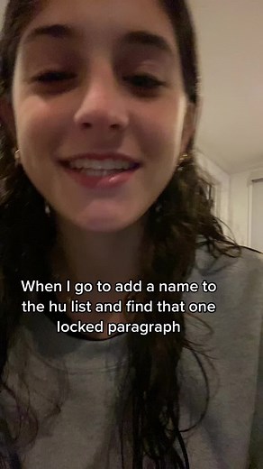 Understanding the Locked Paragraphs on the HU List