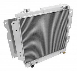 Frostbite Jeep Wrangler Aluminum DownFlow Radiator; 3-Row FB174 (87-06 Jeep Wrangler TJ, Excluding 4.2L) - Free Shipping