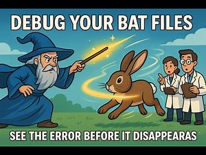 Stop BAT Files From Closing on Error
