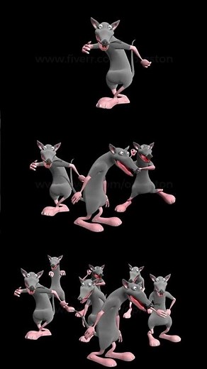 Cute mouse performs 3D dance – Realistic Animation with Funny Vibes