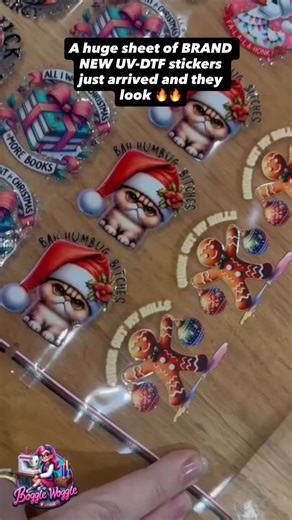 Sticker mail day! ✨ Our new UV DTF sheets have arrived and they are...