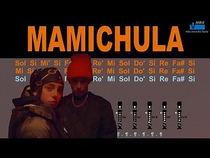 MAMICHULA Flauta Dulce Con Notas / Trueno, Nicki Nicole, Bizarrap / Tutorial Tipo Karaoke