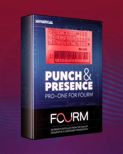 Sequential on Instagram: "Free Pro~One Inspired Sound Bank for Fourm! Fourm is a modern powerhouse, but its roots trace back to some of Sequential's most iconic instruments. For our latest sound bank, Punch & Presence: Pro-One for Fourm, we asked veteran composer and sound designer Drew Neumann to create 40 presets inspired by the legendary Sequential Circuits Pro-One. We sat down with Drew to explore his creative approach and how he channeled the Pro~One’s energy into Fourm—read the full interv