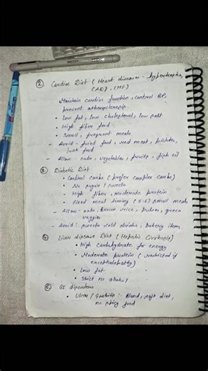 Fundamental Nursing Notes Day 6 | part:-1 Nutrition, Balanced Diet & Therapeutic Diets #job