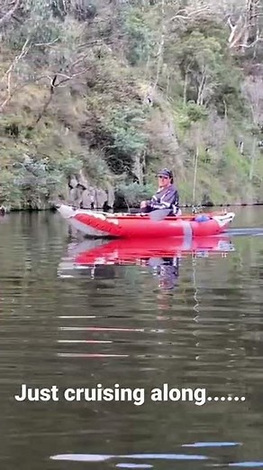 inflatable kayak, Intex Excursion Pro K1, Fishing, Lake Lyell- 3.