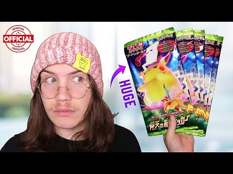 Opening the World's Biggest Pokemon Booster Packs!