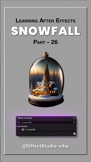 How to Create Realistic Snowfall in After Effects