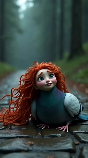Cry Me A Princess - Merida ❤️ #pigeon #princess #disney #brainrot #ai #emotional #memestiktok #sadstory #hug #foryoupage❤️❤️ #funnymemes #laugh #merida