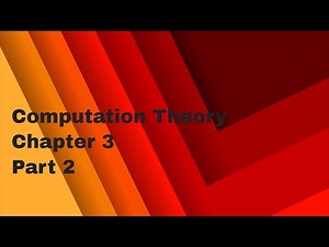 Computation Theory Chapter 3 Part2