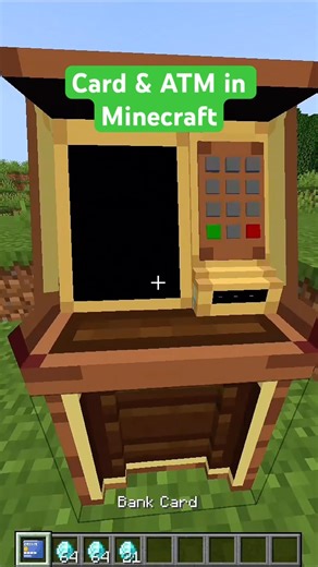 Minecraft BankCard mod overview! (Link in the description) #minecraft #shorts