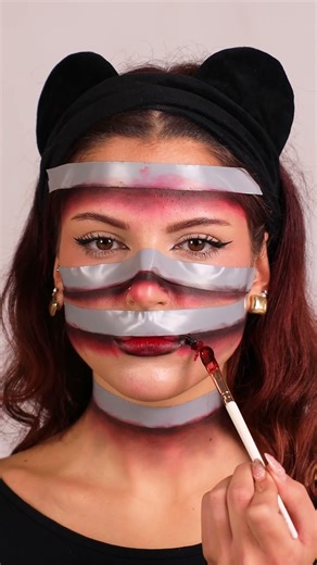 Bloody slasher Halloween makeup ideas🩸🦇