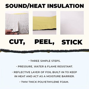 1.8K views | Vee Dub Van Sound/Heat Insulation. Hard-wearing and easy fitment! 酪 Check out some of the top features of our Sound/Heat insulation. ♨️ ↳ “Cut, Peel & Stick” fitment. ↳ Pressure, water & flame resistant. ↳ 7mm thick polyethylene foam. Get your van insulated today with Vee Dub...  https://www.veedubtransporters.co.uk/product-tag/van-conversion-insulation/ | Vee Dub Transporters | Facebook