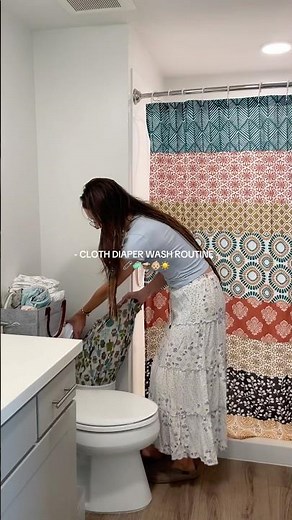 Cloth diaper wash routine 🧼 #clothdiapers #clothdiapermama
