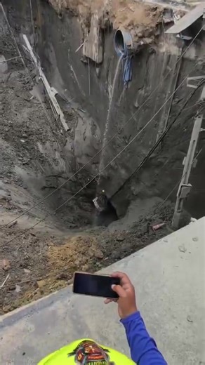 3.7M views · 23K reactions | The crater from the road collapse in...