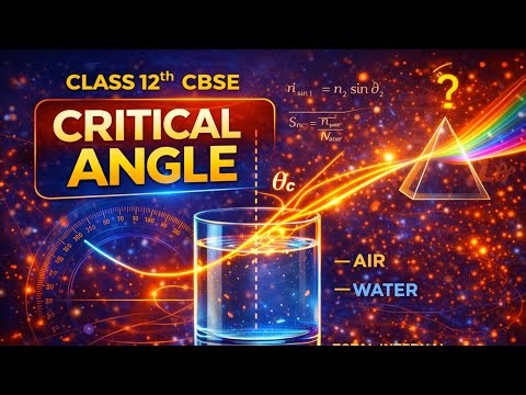 Critical angle l Ray optics l 12th physics