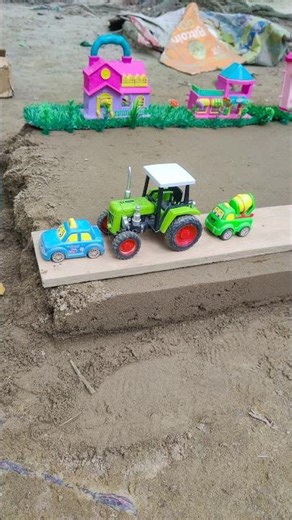 Diy tractor transport jcb & tractor racing#shorts