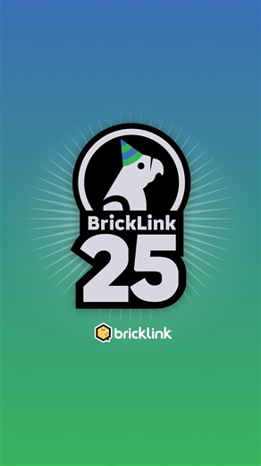 Check out our 25th-anniversary celebration badge! Those familiar with BrickLink’s history will recognize the parrot and colors as callbacks to founder Dan Jezek’s original designs. Stay tuned for more special 25th-anniversary fun throughout the year. #BrickLink25 #Parrot #BlueandGreen | BrickLink