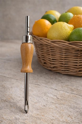 Vintage Citrus Reamer | Manual Juice Extractor | Stainless Steel & Wood | Mid Century Kitchen Tool - Etsy