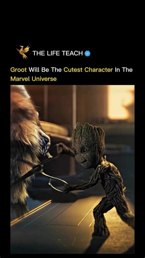 Worthy Content on Instagram: "Groot isn't just cute—he's the heart of the Marvel Universe. 🌱💚 From a towering warrior to Baby Groot dancing in a pot, this sentient tree has captured millions of hearts. What makes him special? Despite only saying "I am Groot," he expresses love, loyalty, sacrifice, and humor through tone and body language. His innocent curiosity and childlike wonder contrast beautifully with the chaos around him. The genius behind Groot is emotional depth hidden in simplicity. 