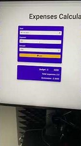 Expenses calculator App in React JS
