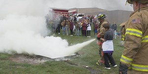 Firefighters present fire safety lesson at North Dickinson Schools