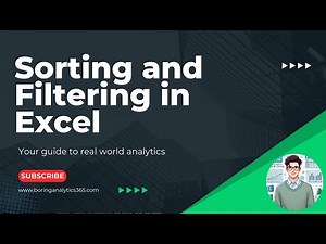 How to sort and filter your data in Excel! From beginner to advance options!