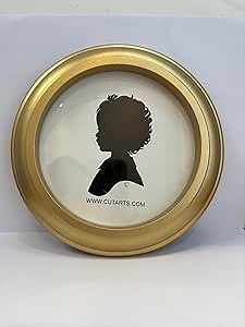 CUT ARTS Round Gold 6" Picture Frame