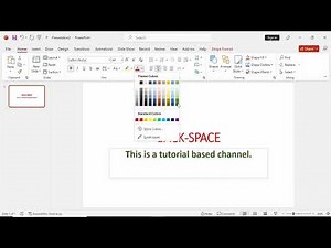 How to change the color of the font in PowerPoint