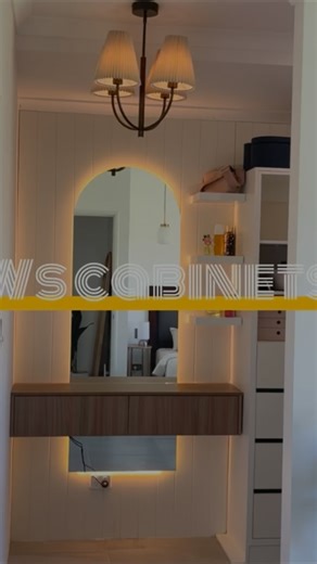 ✨ Custom made Wardrobe, TV Unit & Dresser 💡 Includes LED Light Mirror Supply & Install by WS Cabinets | WS Cabinets