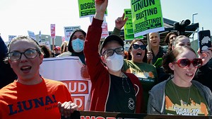 Amazon workers protest for pay