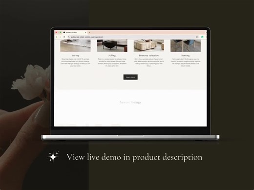 Real Estate Website Template Squarespace, Property Management Realtor Website Design for Real Estate Agents and Agencies, Home for Sales Web - Etsy