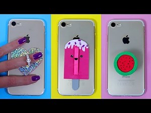 DIY PHONE POPSOCKETS! Easy Phone Case Decorations / DIY PHONE GRIPS