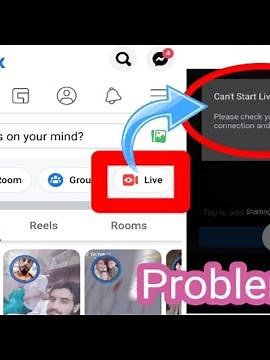How To Fix Facebook Can't Start live video problem Please check your internet connection try again