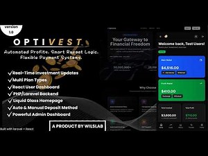 Make Your Own Investment Website in Minutes! | Install OptiVest HYIP Script (Laravel + React)