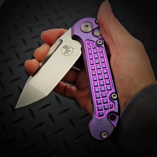 Purple Haze Titanium LUDT has the perfect snap #microtechknives #edclifestyle #edcknife #knifelife