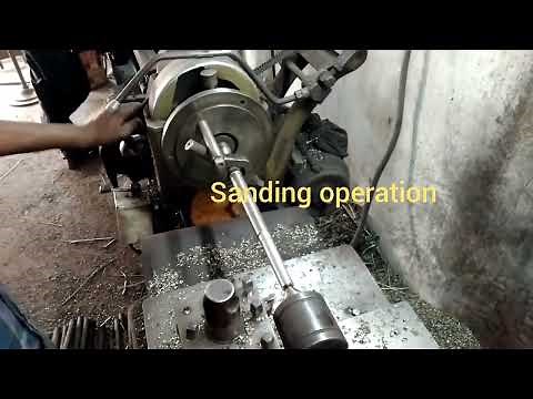 Turning cylindrical workpiece over lathe machine using catch plate and Lathe dog