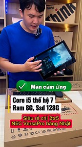 Về lại NEC VersaPro 2in1 i5 thế hệ 7 Ram 8G, Ssd 256G, màn 12.5" Full HD cảm ứng thích hợp cho dân văn phòng. #laptopnhat #laptopnec #NEC | Công Ty LapTop Nhập Khẩu