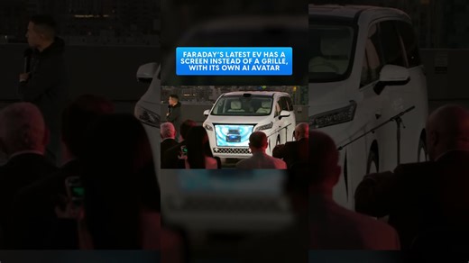 Faraday EV with AI avatar screen explained