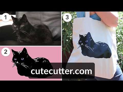 Convert a Photo to a Multi-Colored SVG for a Layered Cricut Project with Cute Cutter | Photo to SVG