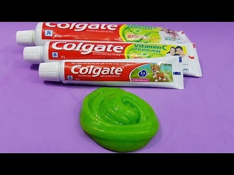 Colgate Toothpaste 1 ingredient Slime, Only Toothpaste , Easy Slime Recipe, No Glue,No Borax...