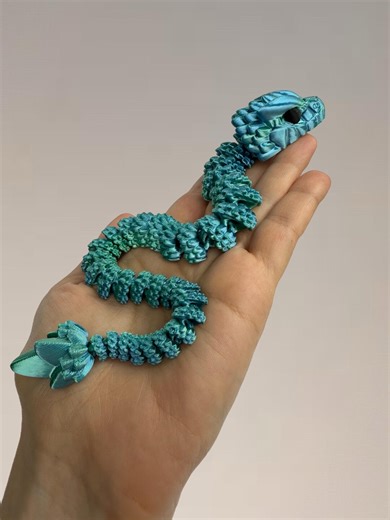 3D Printed Dragon Snake Fidget Toy - Articulated Flexible Reptile, Poseable Desk Toy, Fantasy Gift, Fun Collectible - Etsy UK