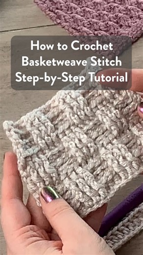 Do you know the three stitches needed to complete the basketweave stitch pattern? Check out this video tutorial by Annie's Attic to learn more! Check out more crochet tutorials on the @anniesatticvideos YouTube channel: https://bit.ly/4k5usFN | Crochet World Magazine